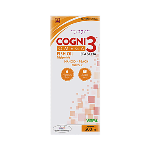 Buy Cogni 3 Cogni 3 Syrup with Omega 3 Fish Oil (EPA & DHA) | Sugar ...