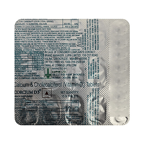 Buy Corcium Corcium D3 | Calcium Tablet Online at Best Price of Rs 348 ...