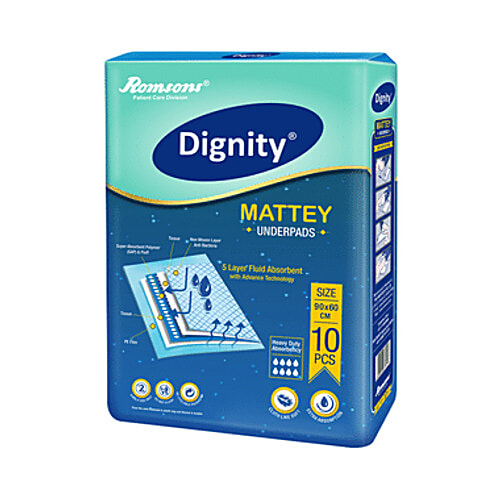 Buy Dignity Dignity Mattey Unisex Underpads | 90cm x 60cm Online at ...