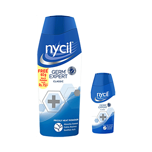 Buy Nycil Nycil Germ Expert Classic Prickly Heat Powder with Nycil 60gm ...