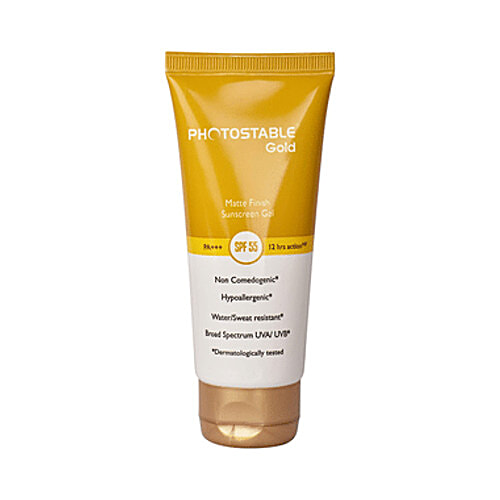 Buy Photostable Photostable Gold Matte Finish Sunscreen Gel | PA+++ SPF ...