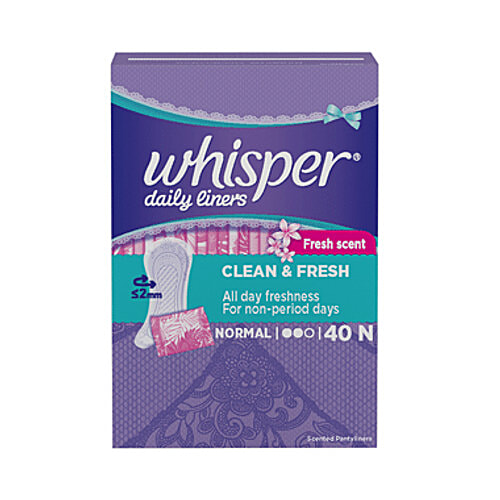 Buy Whisper Whisper Daily Liners | All Day Clean & Fresh for Non-Period ...