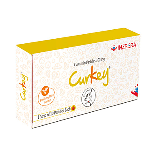 Buy Curkey Curkey Curcumin 100mg Pastilles Soothing Mint Online at Best ...
