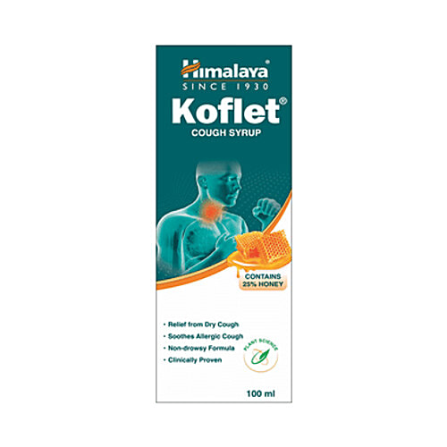 Buy Himalaya Koflet Cough Syrup 25% Honey Online at Best Price of Rs ...