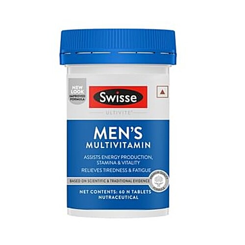 Buy Swisse Swisse Ultivite Men's Multivitamin for Energy, Stamina & Fatigue Reduction | Tablet ...