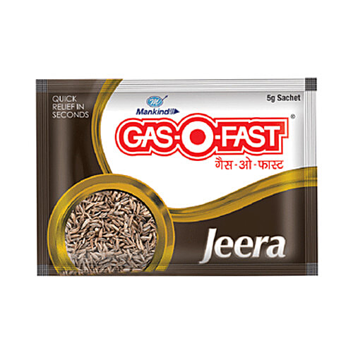 Buy Gas-O-Fast Gas-O-Fast Active Jeera Sachet (5gm Each) Online at Best ...