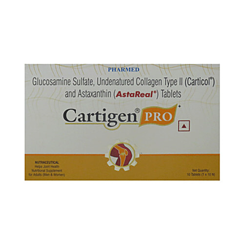 Buy Cartigen Cartigen Pro Tablet with Glucosamine, Collagen II ...