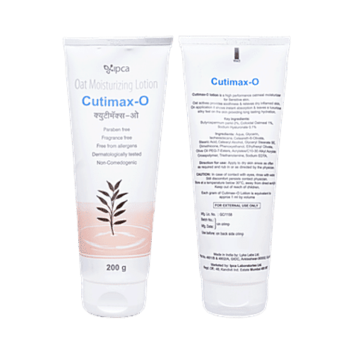 Buy Cutimax-O Cutimax-O Oat Moisturizing Lotion | Paraben, Allergen ...