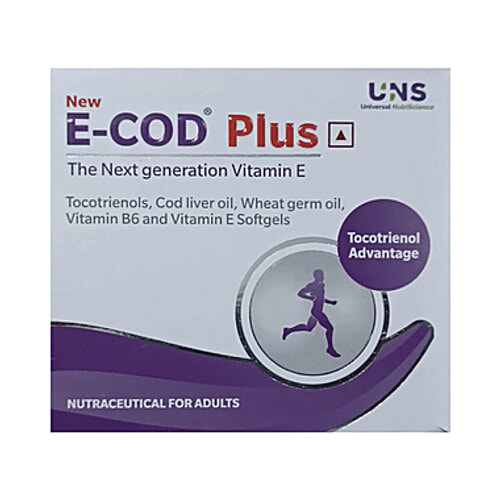 Buy E-Cod New E-COD Plus, Next Generation Vitamin E Supplement Softgels ...