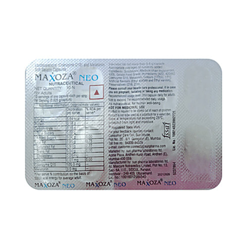 Buy Maxoza Maxoza Neo Soft Gelatin Capsule Online at Best Price of Rs ...