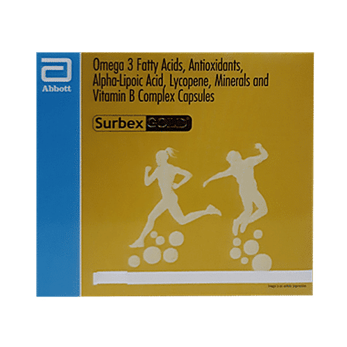 Buy Surbex Surbex Gold Capsule with Omega 3 Fatty Acids, Antioxidants ...