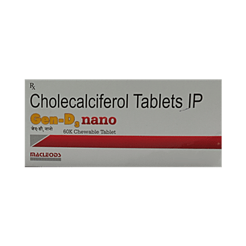 Buy Gen-D3 Gen-D3 Nano 60K Chewable Tablet Online at Best Price of Rs ...
