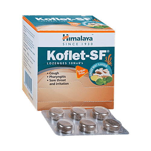 Buy Himalaya Himalaya Ginger Mint Koflet-SF Cough Lozenges | Relieves ...