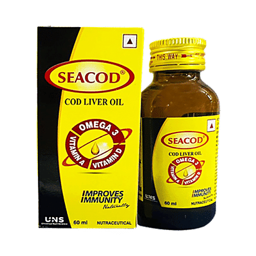 Buy Seacod Seacod Cod Liver Oil |Omega-3, Vitamins D & A| Immune ...