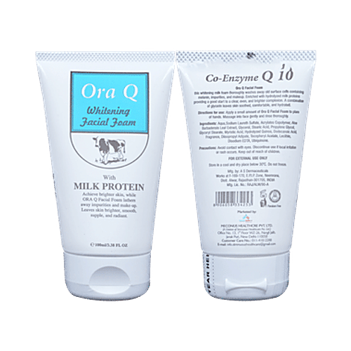 Buy Ora Ora Q Whitening Facial Foam with Milk Protein | Brightens the ...