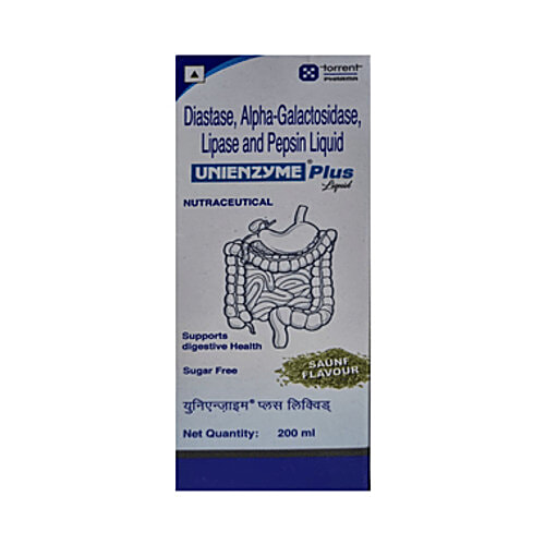 Buy UNIENZYME Unienzyme Plus Liquid for Digestive Health | Sugar-Free ...