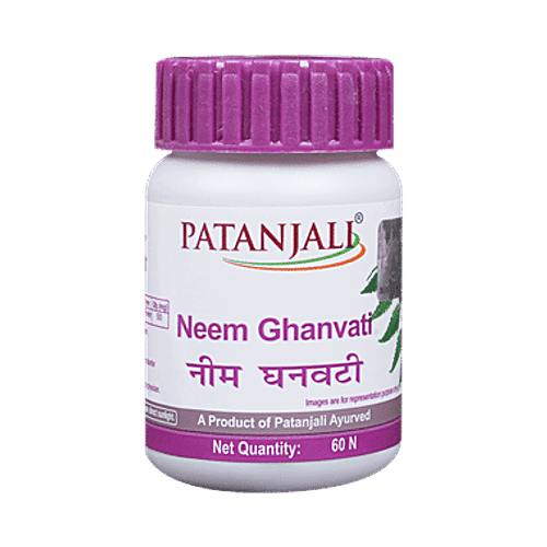 Buy Patanjali Ayurveda Patanjali Ayurveda Neem Ghanvati | For Skin ...