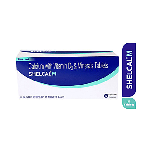 Buy Shelcal Shelcal -M Tablet with Calcium, Vitamin D3 & Minerals ...