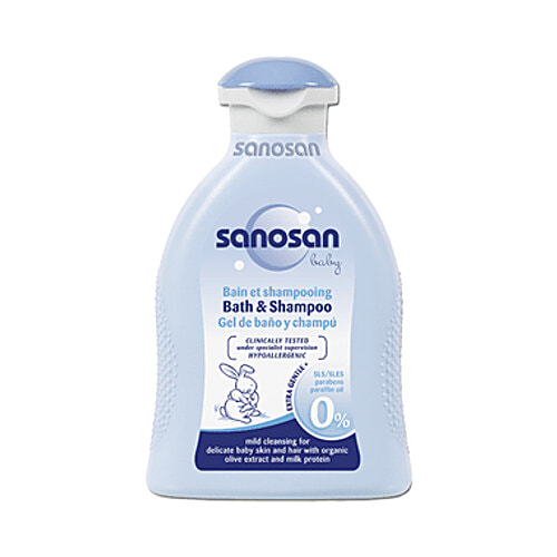 Buy Sanosan Sanosan Baby Bath & Shampoo for Mild Cleansing | SLS/SLES ...