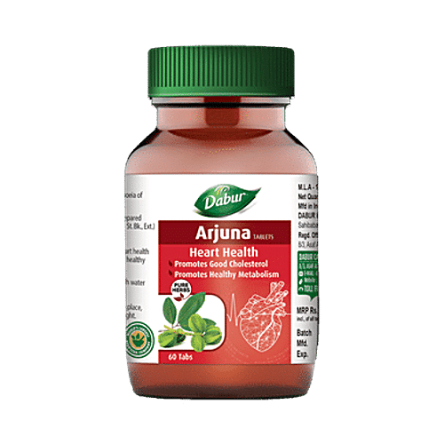 Buy Dabur Dabur Arjuna Tablet for Heart Health | Supports Healthy ...