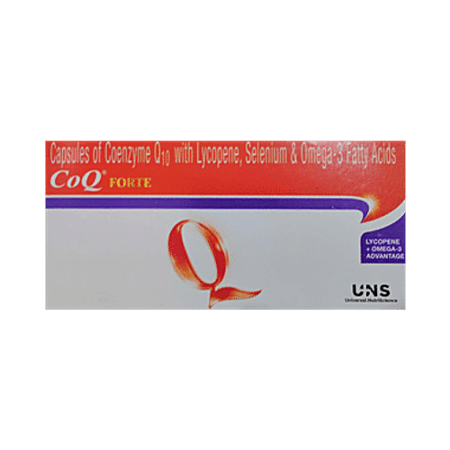 Buy Coq CoQ Forte Soft Gelatin Capsule with Coenzyme Q10, Lycopene ...