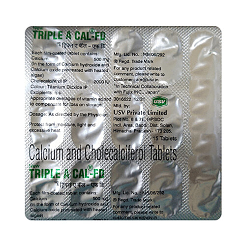 Buy New Triple A Cal-FD New Triple A Cal-FD Tablet Online at Best Price ...