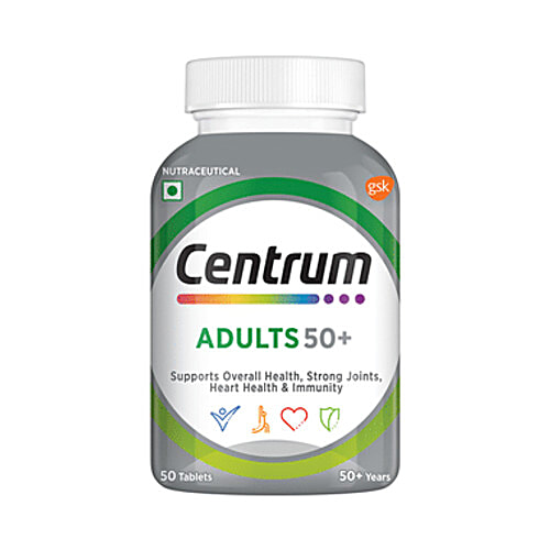 Buy Centrum Centrum Adult 50+ | Veg Tablets for Joints, Heart & Immunity | World's No.1 ...