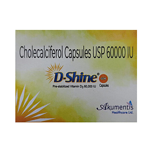 Buy D-Shine D-Shine 60K Soft Gelatin Capsule Online at Best Price of Rs ...