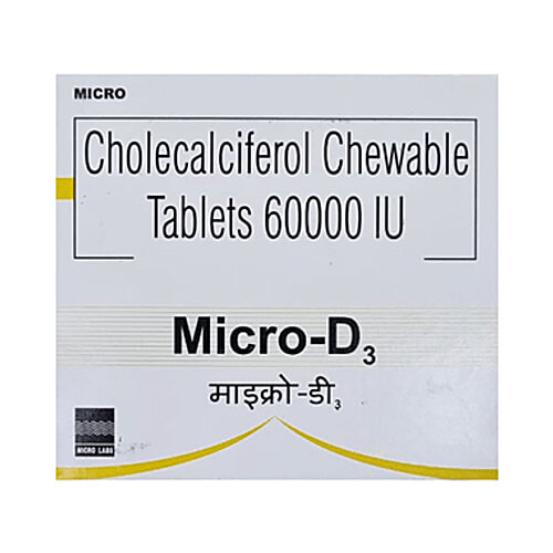 Buy Micro-D Micro-D3 Chewable Tablet Online at Best Price of Rs 228 ...
