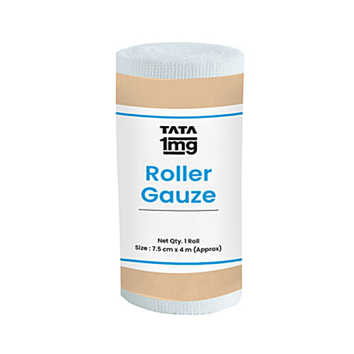 Buy Tata 1mg Tata 1mg Roller Bandage (Gauze Roll ) 7.5cm x 4m Online at ...