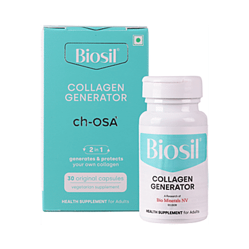 Buy Biosil Biosil Collagen Generator Veg Capsule for Hair, Skin & Nails ...