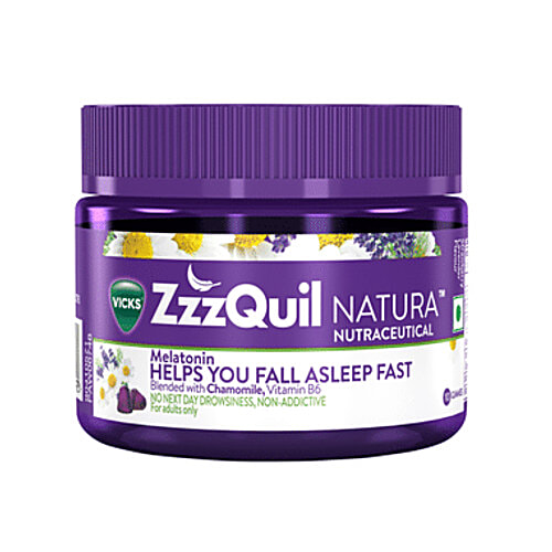 Buy Vicks Vicks ZzzQuil Natura | Non-Addictive Sleep-Aid Gummy ...