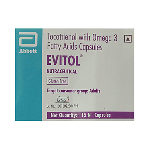 Buy Evitol Evitol Tocotrienol Capsule with Omega 3 Fatty Acids Capsules ...