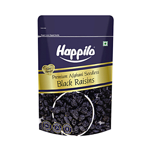 Buy Happilo Happilo Premium Afghani Seedless Black Raisins (250gm Each ...