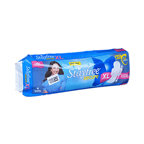 Buy STAYFREE Stayfree Secure Sanitary Pads with Wings | Size XL Online ...