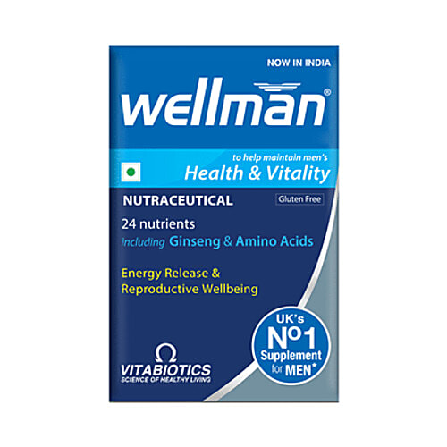 Buy Wellman Wellman Gluten Free Health Supplement for Men with Vitamins ...