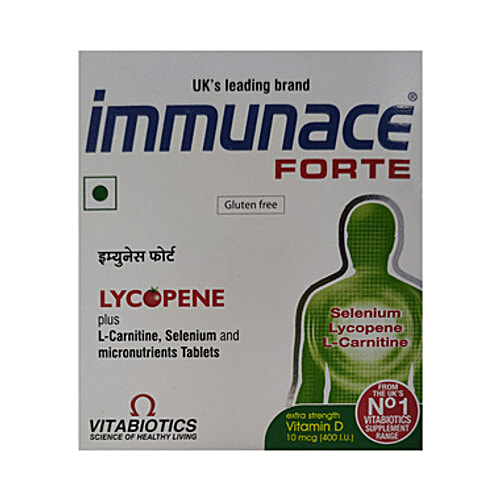 Buy Immunace Immunace Forte Tablet with Lycopene+L-Carnitine, Vitamin D ...
