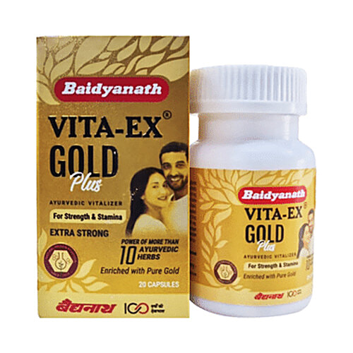 Buy Baidyanath Baidyanath Vita-Ex Gold Plus Capsule | For Strength ...