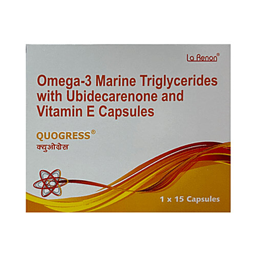 Buy Quogress Quogress Soft Gelatin Capsule With CoQ10 Vitamin E & Omega ...