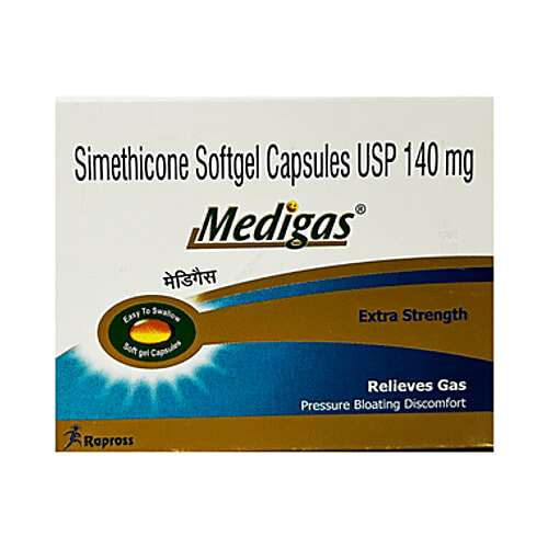 Buy Medigas Medigas Softgel Capsule Online at Best Price of Rs 98.9 ...