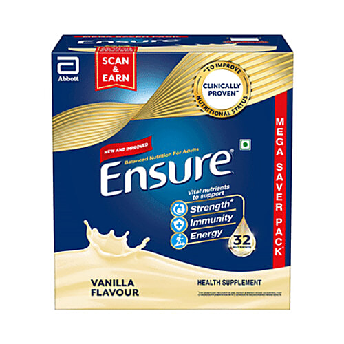 Buy Ensure Ensure Powder Complete Balanced Drink for Adults | For Strength, Immunity & Energy ...