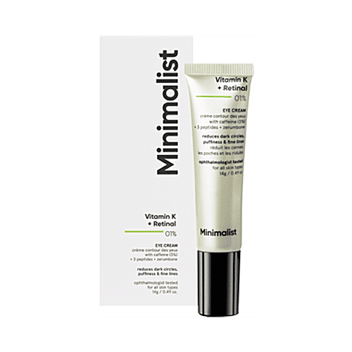 Buy Minimalist Minimalist Vitamin K + Retinal 01% Eye Cream Online at ...