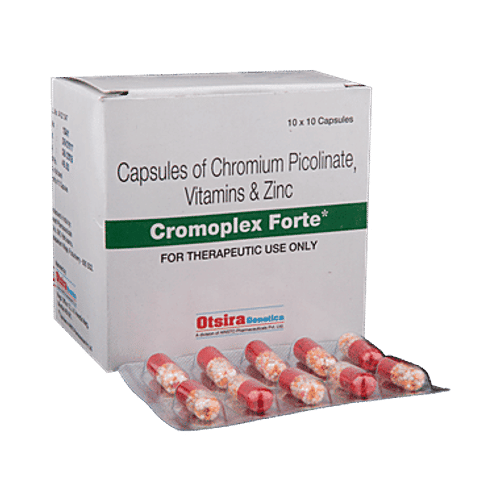Buy Cromoplex Cromoplex Forte Capsule Online at Best Price of Rs 75.2 ...