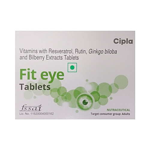 Buy Fit Eye Fit Eye Tablet with Vitamins, Resveratrol, Rutin, Ginkgo ...