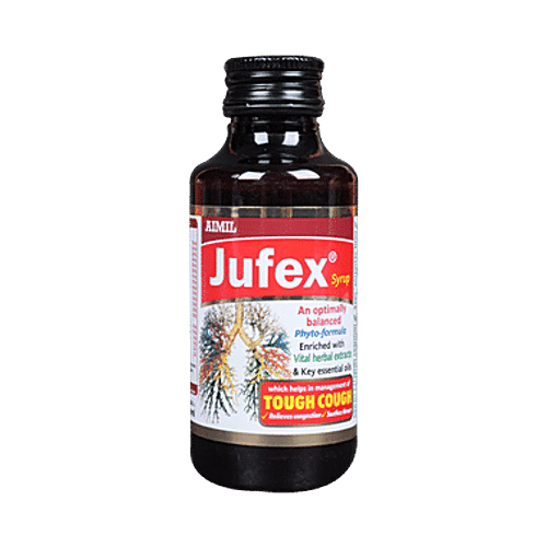 Buy Aimil Pharmaceuticals Aimil Jufex Syrup | Ayurvedic for Cough, Sore ...