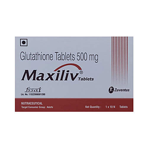 Buy Maxiliv Maxiliv Glutathione Tablet for Adults Online at Best Price ...