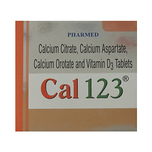 Buy Cal Cal 123 Tablet | Calcium & Vitamin D3 for Bone Strength | Joint ...