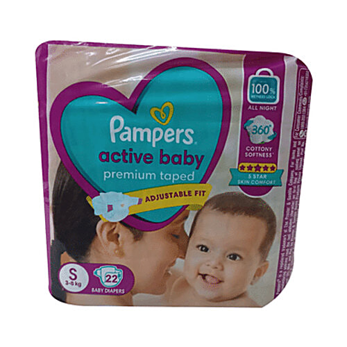 Buy Pampers Pampers Active Baby with Comfortable Fit | Size Diaper ...