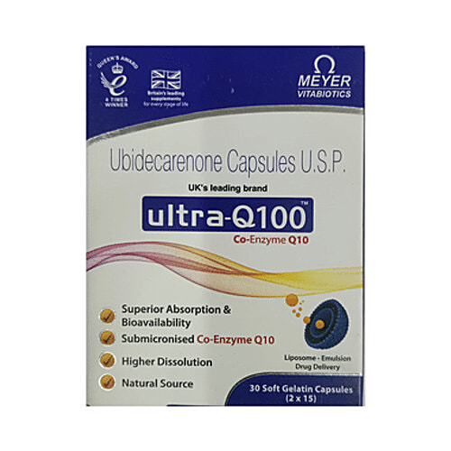 Buy Ultra-Q Ultra-Q 100mg Capsule Online at Best Price of Rs 1391 ...
