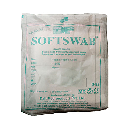 Buy Softswab Softswab Gauze Swab 10cm x 10cm Online at Best Price of Rs ...